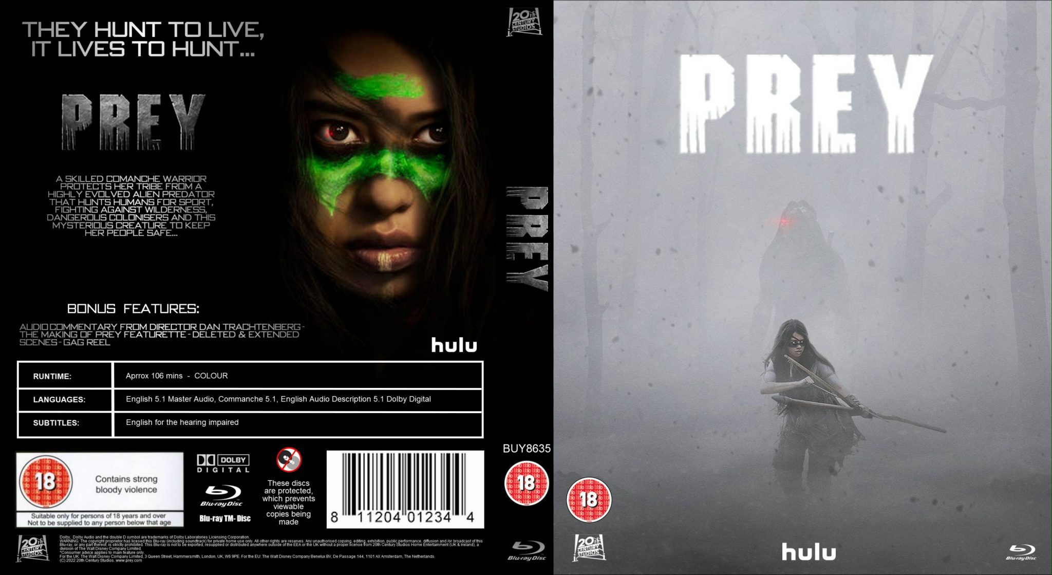 Prey (2022) Blu-Ray - SKNMART